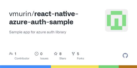 Github Vmurinreact Native Azure Auth Sample Sample App For Azure