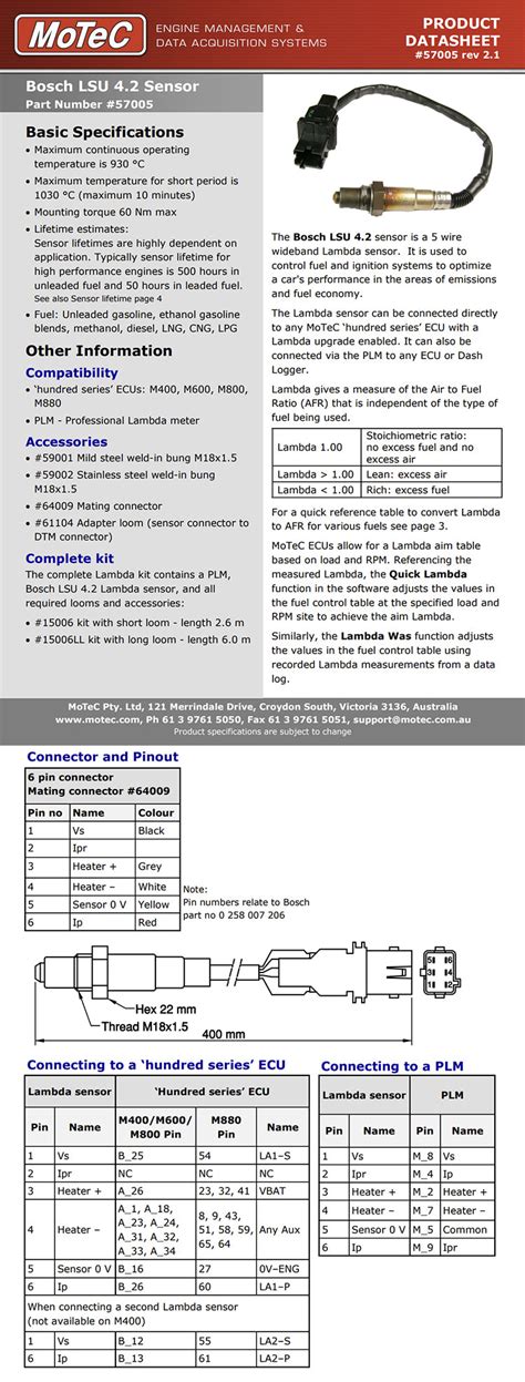 Bosch Lsu 42 Lambda Sensor — Gspeed