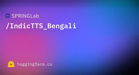 springlab indictts bengali · datasets at hugging face