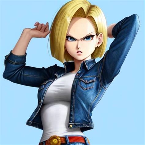 Ai Art Of Android 18 From Dragon Ball Z By Zonkeos100 On Deviantart