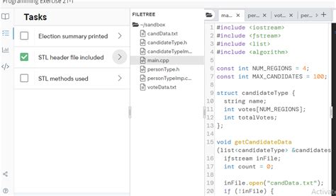Solved Redo The Election Results Programming Example Of