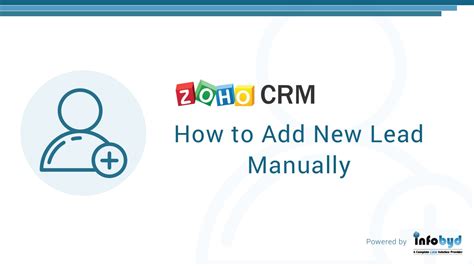 how to add new lead manually in zoho crm youtube