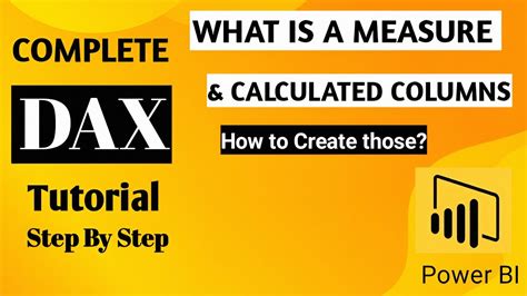 what is a measure and calculated column in power bi how to create