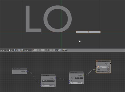 Animation I Can T Find A Way To Make A Flashing Cursor Effect Blender Stack Exchange