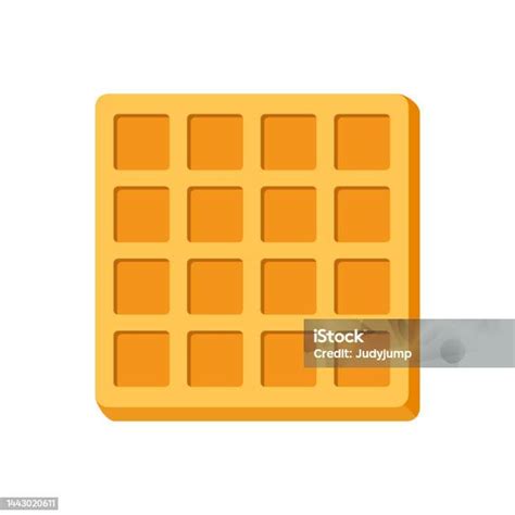 와플 벡터입니다 스퀘어 와플 부드러운 벨기에 와플 현실적인 스타일 디저트 템플릿입니다 벡터 그림입니다 와플에 대한 스톡 벡터