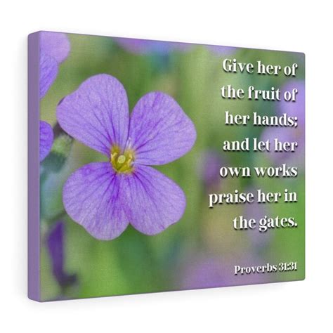 Scripture Walls The Fruit Of Her Hands Proverbs 31 31 Bible Verse