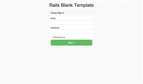 Rails App Template Rails App Template Choice Image Template Design