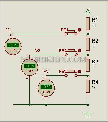 Keypad Push Button Dengan ADC Musbikhin Com