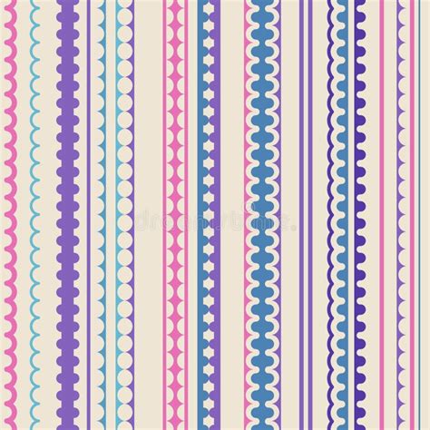 A Colorful Abstract Composition Color Seamless Pattern Parallel Elements Stock Illustration