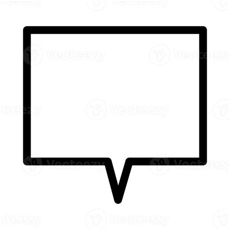 Simple Rectangle Bubble Speech 16775719 Png