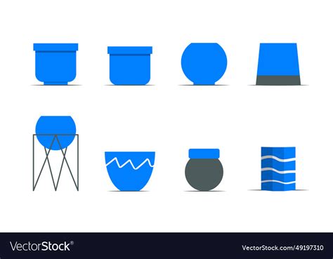Pots Royalty Free Vector Image Vectorstock