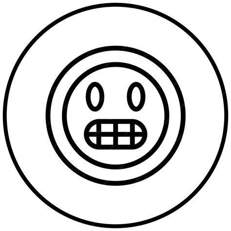 Premium Vector Grimacing Face Icon