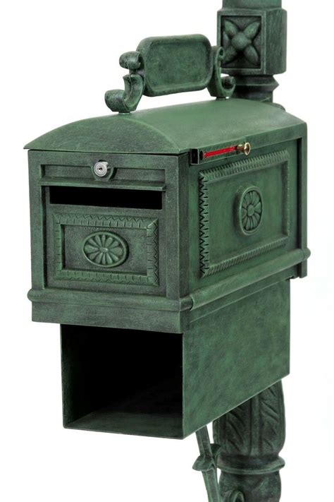 Locking Mailbox Verde With Paper Box Secure Cast Aluminum Better Box