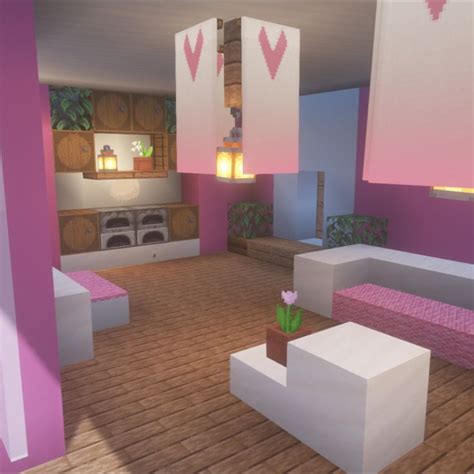 Modern Pink House Minecraft Minecraft Houses Cute Minecraft Houses