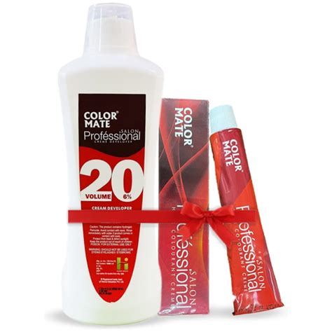 Color Mate Salon Professional Hair Colourant Creme 2 Tubes 80g Hair