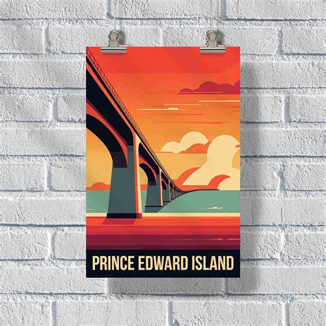 Prince Edward Island Confederation Bridge Poster United World Memories