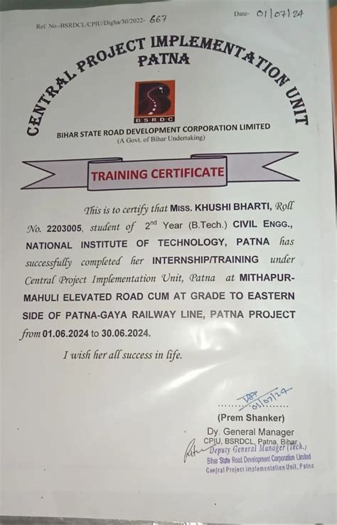 Khushi Bharti On Linkedin Bsrdcl Afcons