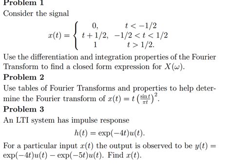 Solved Consider The Signal X T {0 T