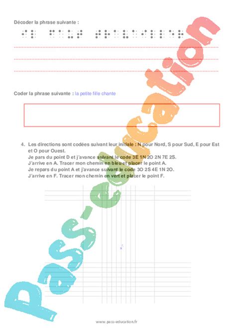 Coder Et Décoder Exercices Avec Les Corrections 1ere Secondaire