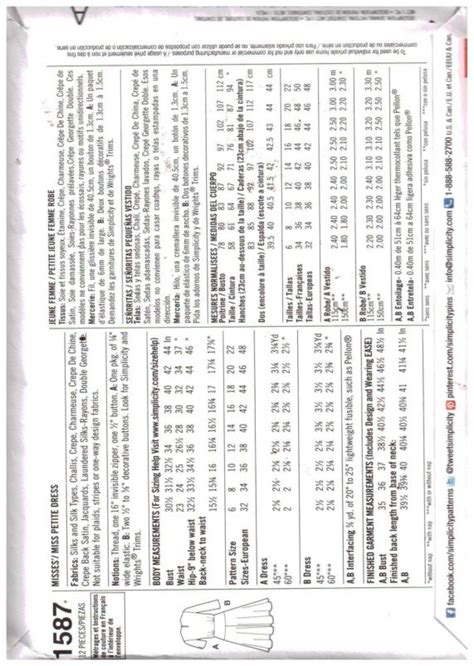 Simplicity 1587 Dress 1940s Size H5 6 14 Uncut Sewing Pattern