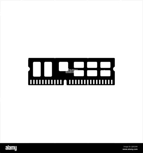 ram memory icon computer memory chip vector art illustration stock