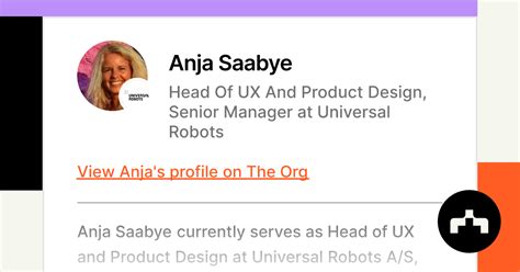 Anja Saabye Head Of Ux And Product Design Senior Manager At