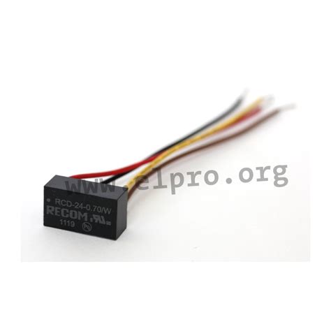 Rcd 24 120wx3 Recom Dcdc Led Drivers Dimmable Elpro Elektronik