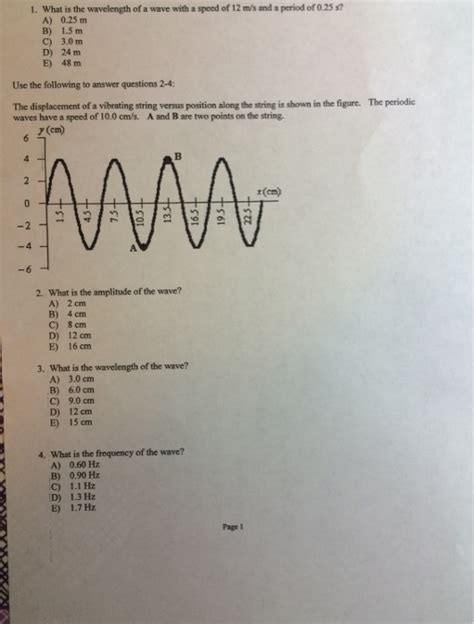 solved what is the wavelength of a wave with a speed of 12