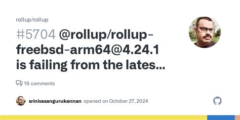 Rolluprollup Freebsd Arm644241 Is Failing From The Latest Release
