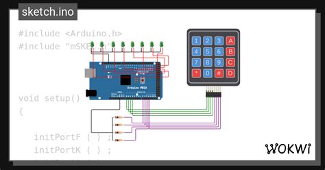 Keypad Wokwi Esp32 Stm32 Arduino Simulator