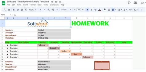 Free Assignment Tracking Templates For Google Sheets