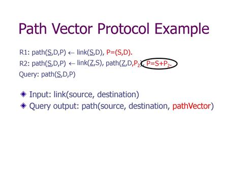 Declarative Routing Extensible Routing With Declarative Queries Ppt