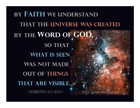 Creatio Ex Nihilo Seminary Gal