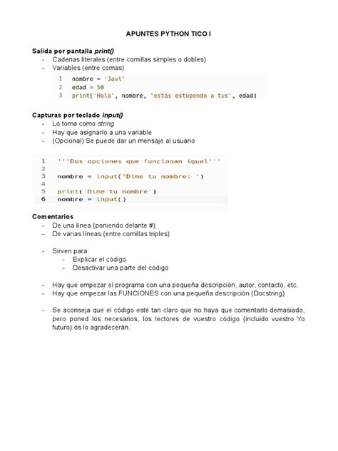 Apuntes De Python Pdf