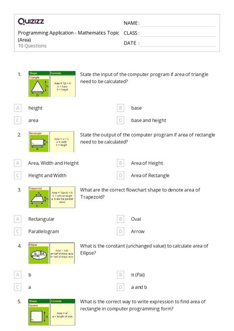 50 Area Of A Triangle Worksheets For 2nd Class On Quizizz Free And Printable