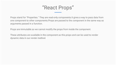 React Basics Ppt