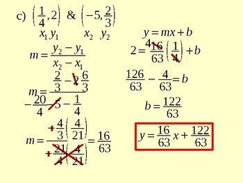 Writing Linear Equations Given Two Points By Math PowerPoint Lessons
