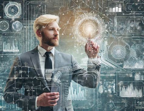 Premium Photo Businessman Analyze And Visualize Complex Information