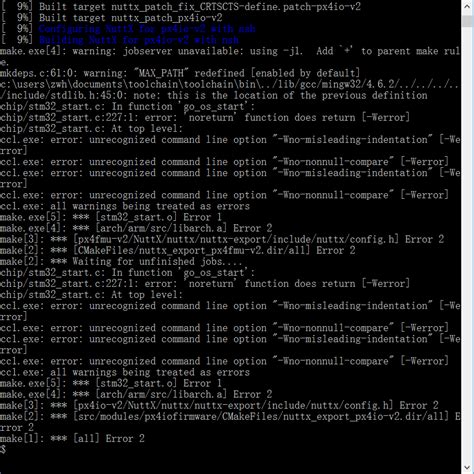 Building Errors When Building Px Fmu V Default On Windows Discussion Forum For PX Pixhawk