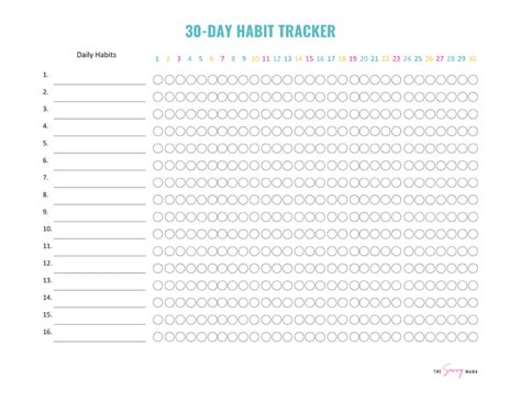 Habit Tracker Printable Guide 10 Free Printables