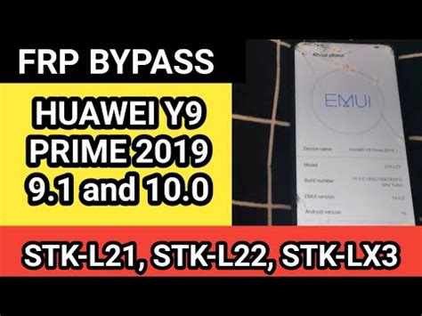 Huawei Y Prime Frp Bypass Without Pc Emui Version Stk L Stk L Stk