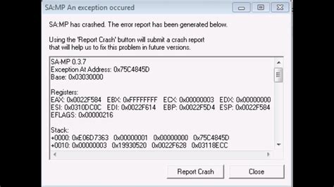 crash samp solved youtube