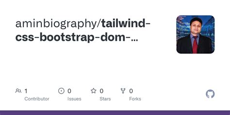 github aminbiography tailwind css bootstrap dom algorithms