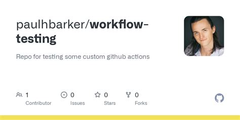 GitHub Paulhbarker Workflow Testing Repo For Testing Some Custom Github Actions