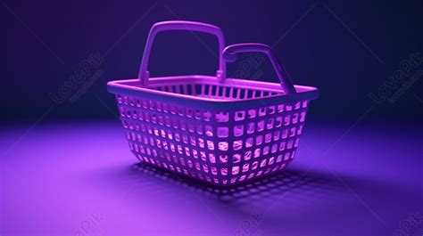 간편한 온라인 쇼핑 경험 장바구니가 있는 보라색 배경에 클릭 가능한 구매 버튼의 3d 렌더링 버튼 배경 쇼핑 카트 배경 보라색 버튼 배경 이미지 Hd 버튼 쇼핑
