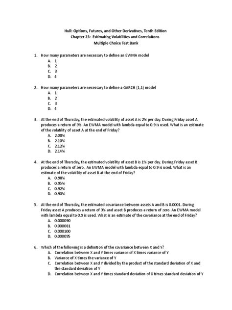 Hull Options Futures And Other Derivatives Tenth Edition Chapter 23