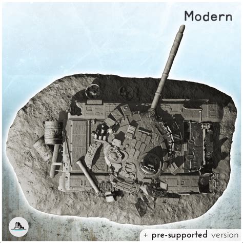 3d Printable Carcass Of Soviet Russian T 72 Bm Tank 5 Cold Era