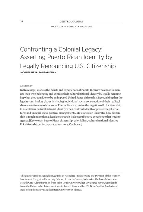 Pdf Confronting A Colonial Legacy Asserting Identity By Legally
