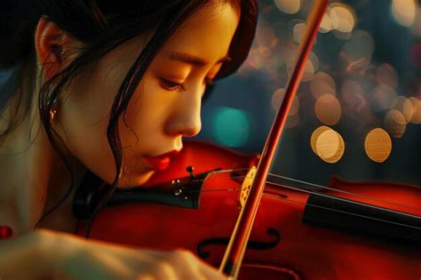 Violin Interaction Ar Generative Ai Premium Ai Generated Image