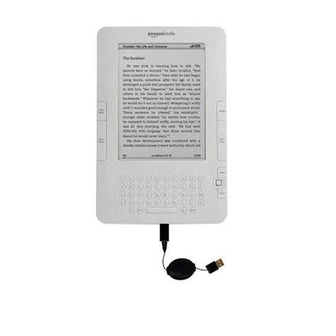 Usb Power Port Ready Retractable Usb Charge Usb Cable Wired Specifically For The Amazon Kindle